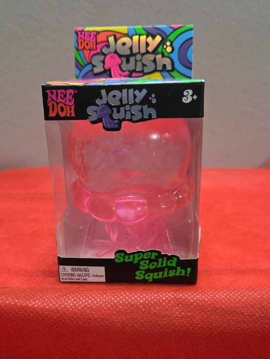 Schylling | Toys | Nee Doh Jelly Squish Pink Kids Toy Super Solid ...